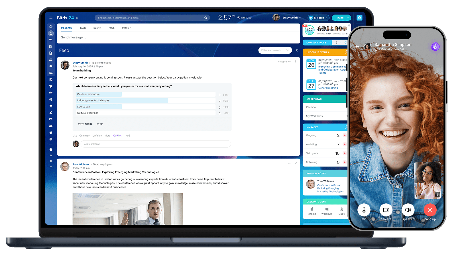 Bitrix24 - Free online workspace for your business: CRM, tasks, online ...