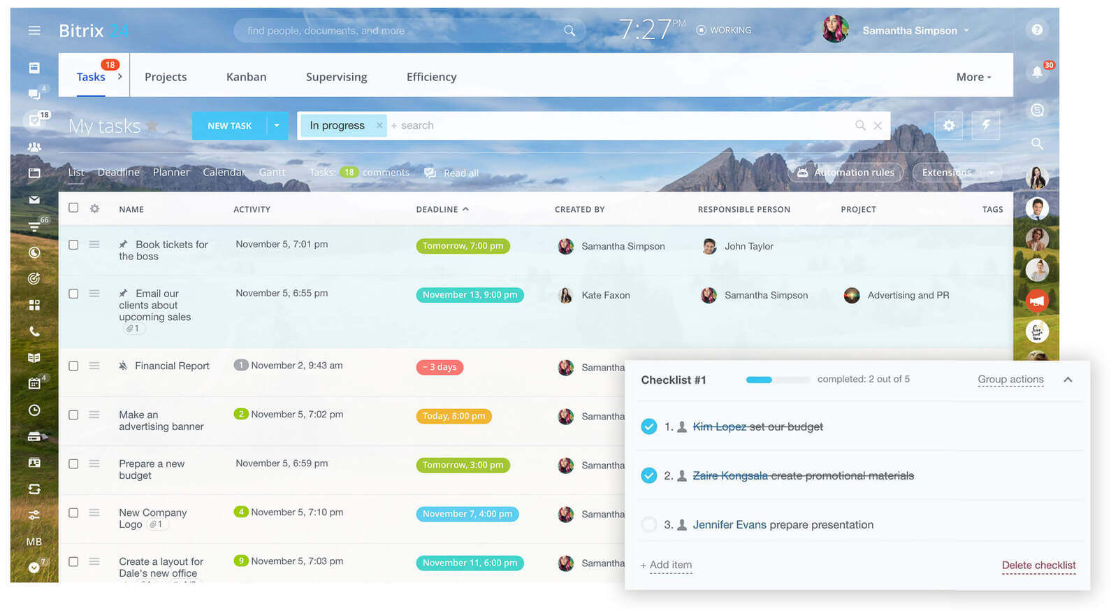 ซอฟต์แวร์การจัดการโครงการฟรีจาก Bitrix24