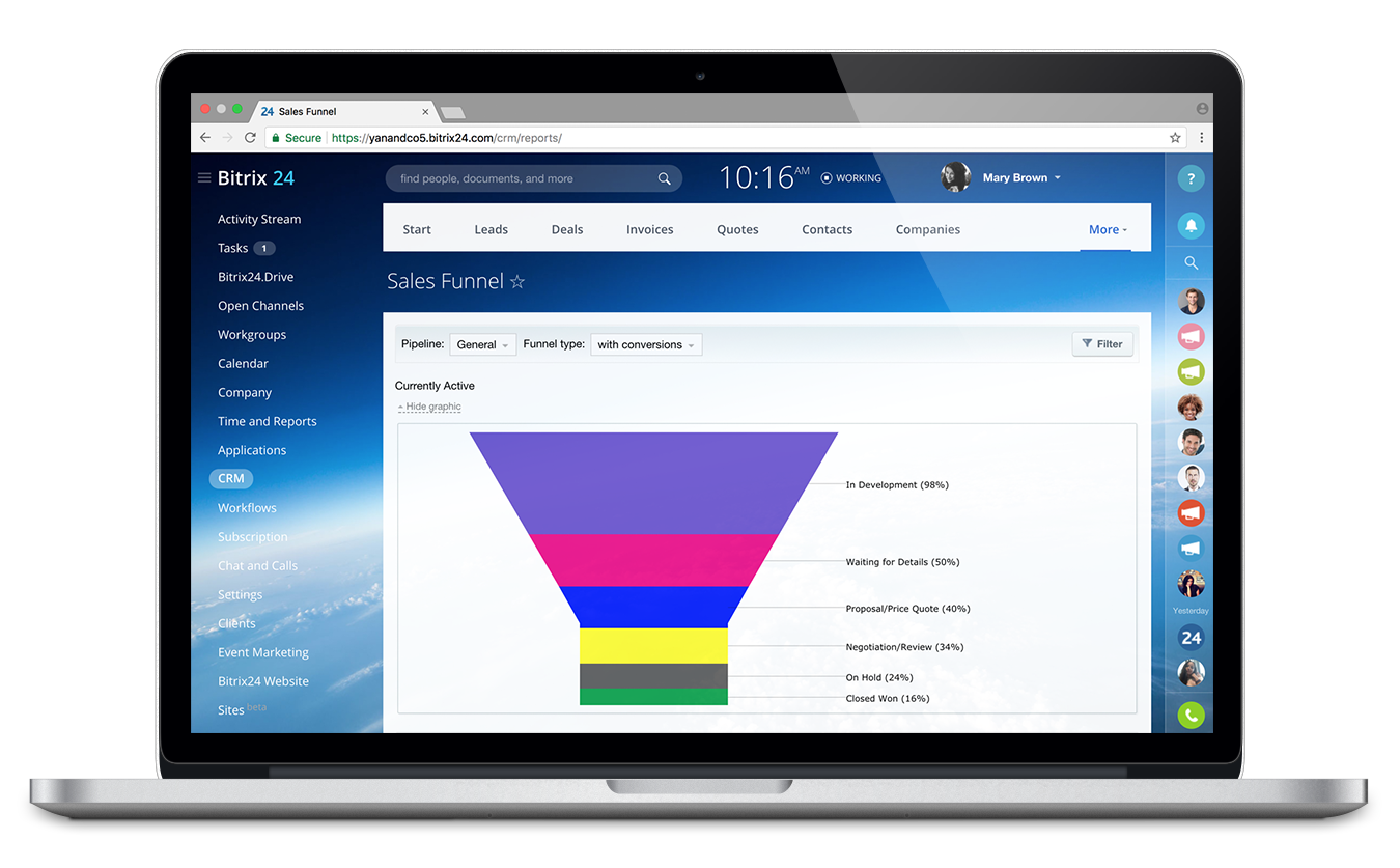 Win more customers with an AI-driven CRM system from Bitrix24