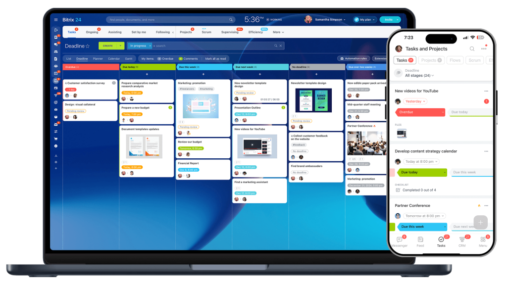 Bitrix24 - Free online workspace for your business: CRM, tasks, online ...
