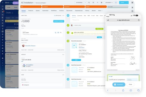 Get powerful CRM for free from Bitrix24. Unlimited CRM users + 35 sales ...