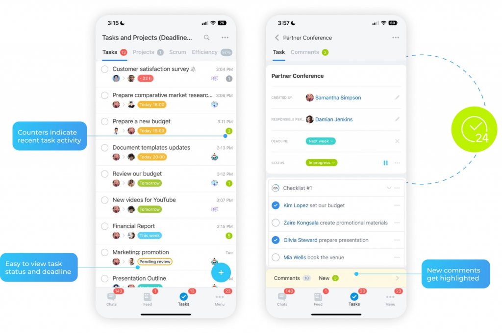 Free project management software from Bitrix24.