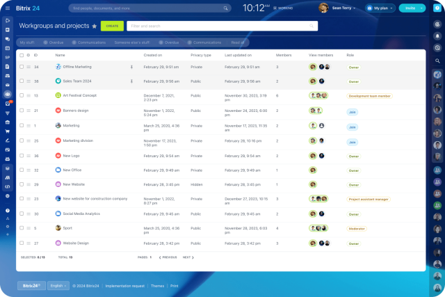 Free workgroup collaboration software from Bitrix24