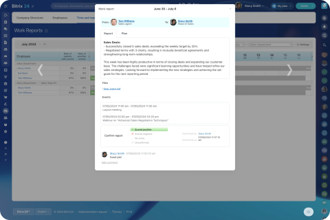 Free work tracking software from Bitrix24