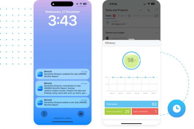 Free mobile task management app from Bitrix24