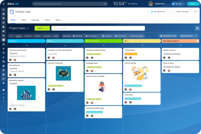 Free online project management tools from Bitrix24