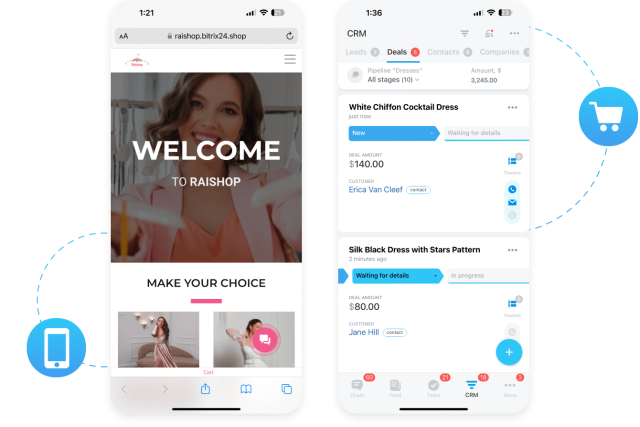 Free mobile website creator from Bitrix24