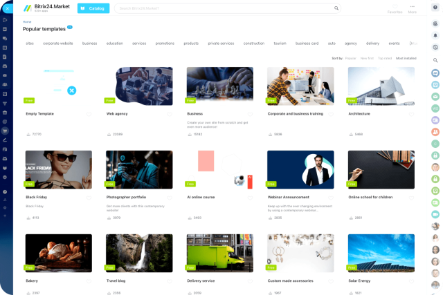 Free no-code website builder from Bitrix24