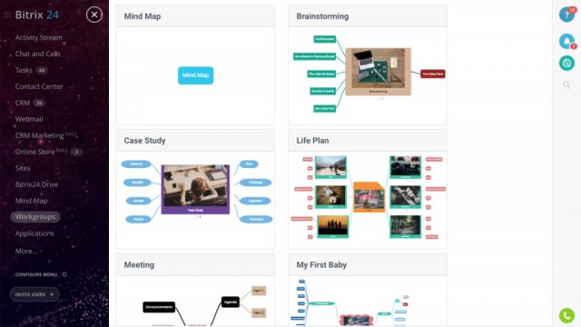 Free Mind Map Inside Bitrix24